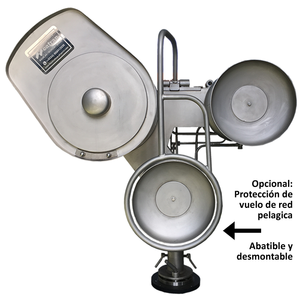 Halador de Redes y Nasas Inox. 3 Rodillos - NAUTICA PEDRO FRANCO