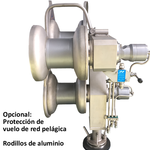 Halador de Redes y Nasas Inox. 3 Rodillos - NAUTICA PEDRO FRANCO
